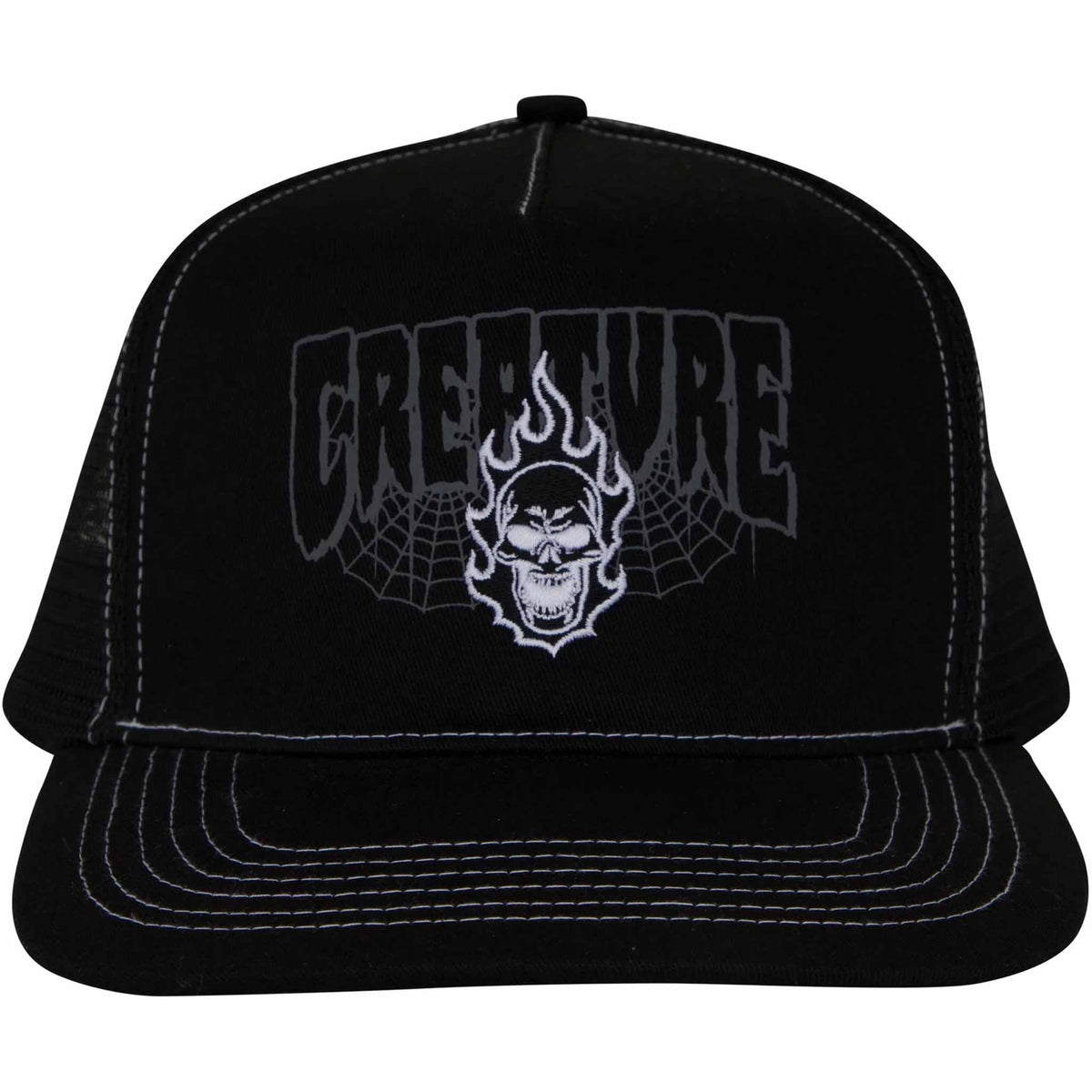 Creature Bonehead 2 Relic Trucker Hat Black – Sanction Skate And Snow