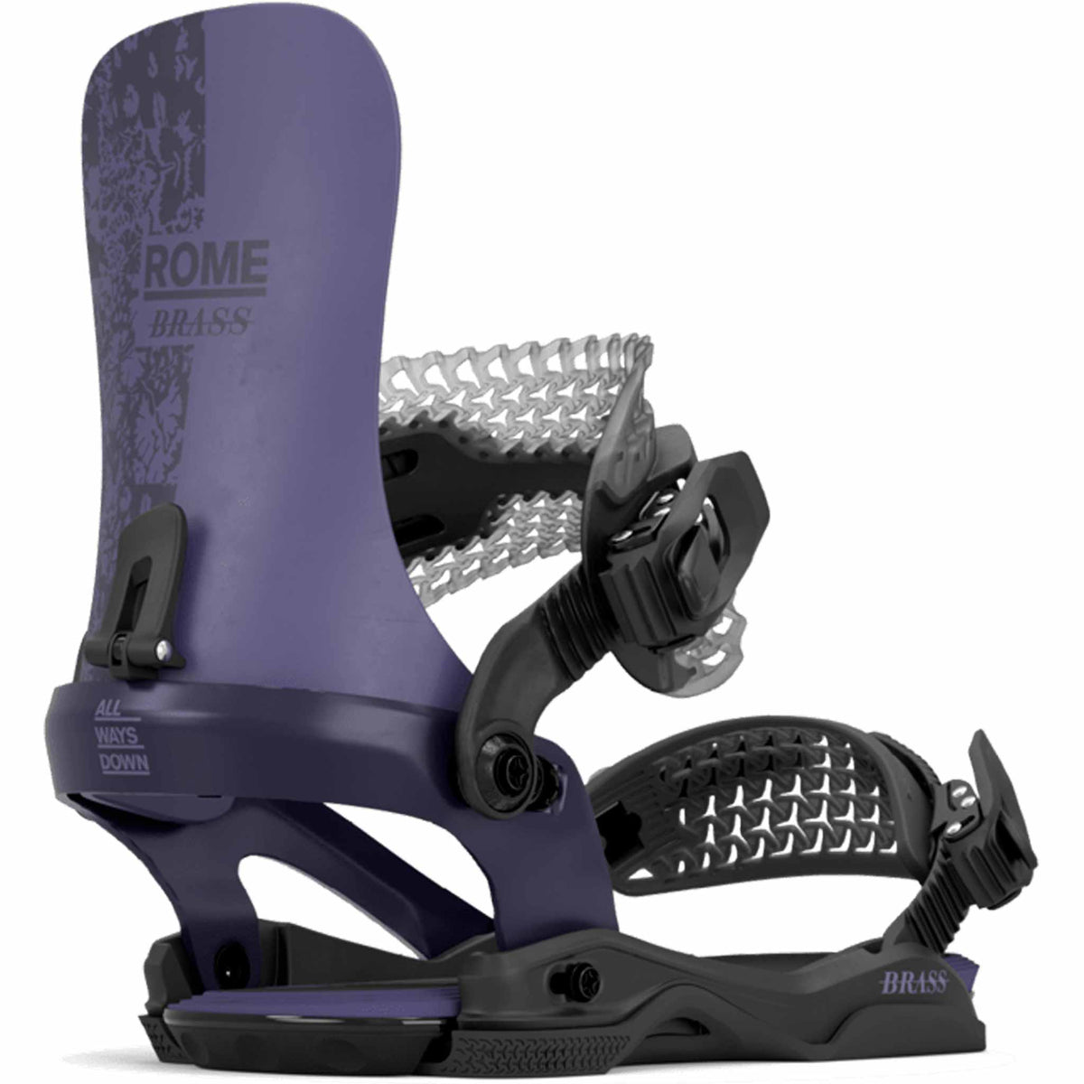 Rome Womens Brass AW Snowboard Binding Purple Haze 2026 – Sanction Skate And Snow