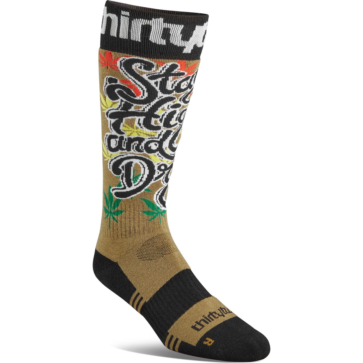 32 Double Sock Black Tan – Sanction Skate And Snow