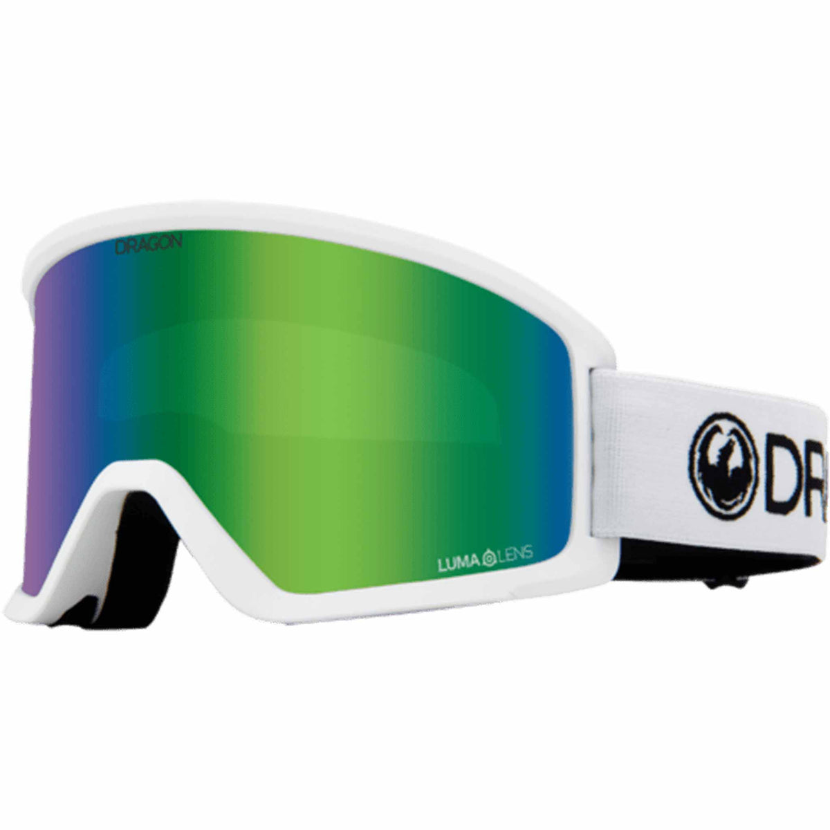 Dragon DX3 OTG White Low Bridge Goggles Lumalens Green Ion 2026 ...