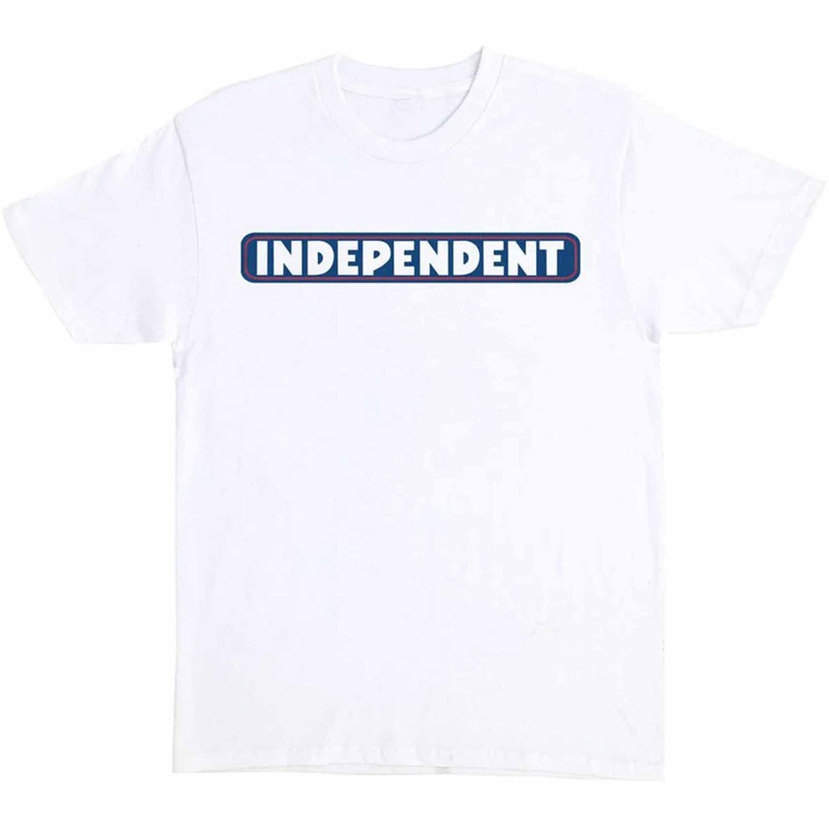 Independent Bar Logo Tee White Navy – Sanction Skate And Snow