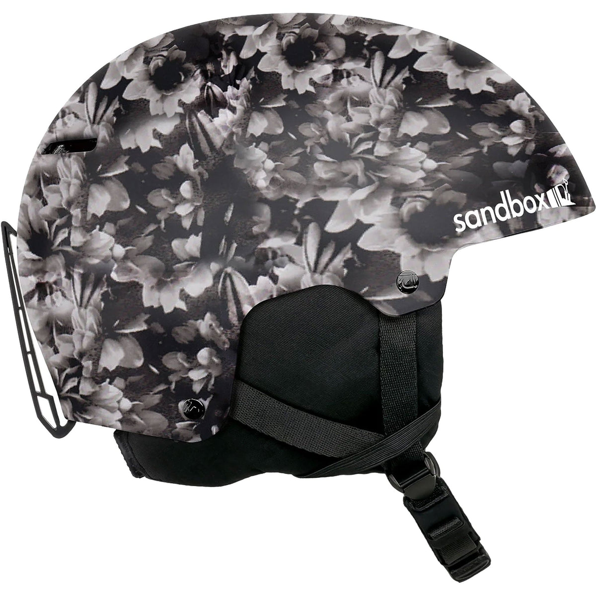 Sandbox Icon Snow Helmet Black Floral 2024 – Sanction Skate And Snow